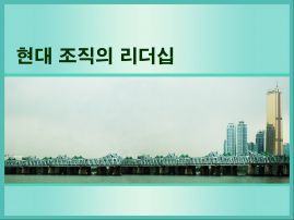 현대조직의 리더십.ppt-1페이지