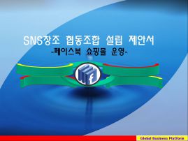 SNS페이스북 쇼핑몰협동조합-1페이지