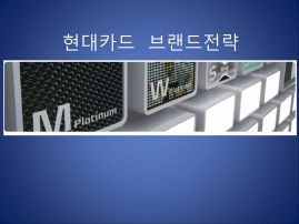 현대카드,현대카드마케팅전략,현대카드브랜드분석,브랜드분석사례,카드시장현황,신용카드시장분석-1페이지