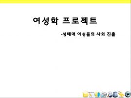 성매매 여성들의 사회 진출,성매매개념 및 현실태,성매매여성,성매매합법화-1페이지