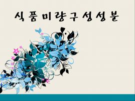 식품첨가물,식품미량구성성분,첨가물의구성성분분석-1페이지