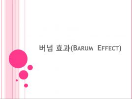 버넘 효과 (Barum  Effect) -1페이지