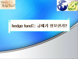 hedge fund는 규제가 필요한가 [헤지펀드 정의]-1페이지