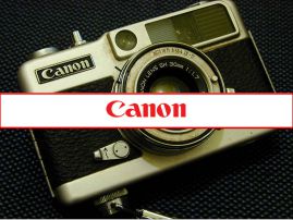 Canon (캐논마케팅전략,캐논글로벌전략,캐논성공전략및향후전망,Canon마케팅전략,Canon글로벌전략,DSLR시장).PPT자료-1페이지