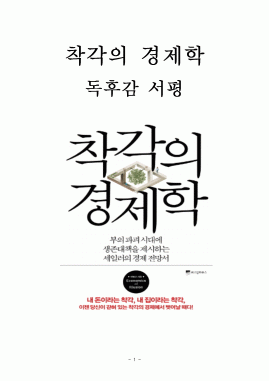 착각의 경제학 독후감 감상문 서평 요약 세일러 !!!!-1페이지