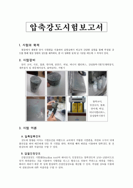 [암석역학] 압축강도시험 보고서-1페이지