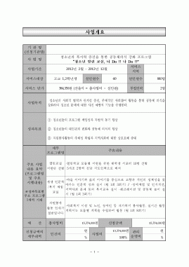 청소년 프로포절 (사회복지 프로포절 공동모금회 제출용)  -1페이지