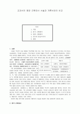 교과서의 동양 근현대사 서술과 개론서와의 비교 -1페이지