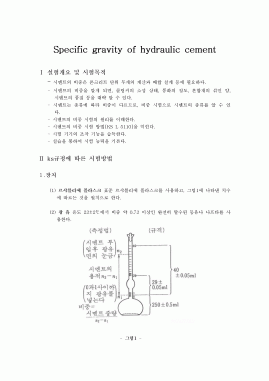 시멘트 비중시험 보고서-1페이지