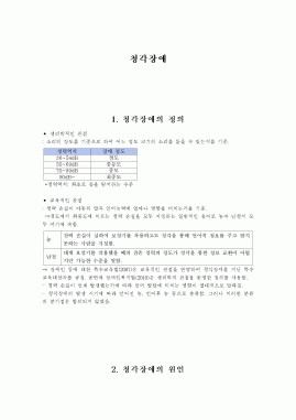 청각장애 아동의 원인과 특징, 특수교육에 대한 고찰. -1페이지