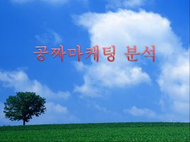 공짜마케팅 분석 - 공짜마케팅,공짜마케팅전략,공짜마케팅사례및분석.PPT자료-1페이지