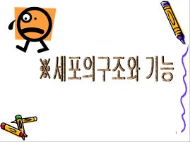 세포의 구조와 기능.PPT자료-1페이지