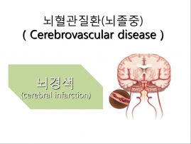 뇌혈관질환(뇌졸중) (Cerebrovascular disease).ppt-1페이지