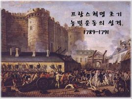 프랑스혁명 초기 농민운동의 성격, 1789-1791.ppt-1페이지