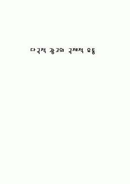 다국적 광고의 국제적 유통 -1페이지