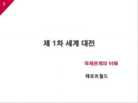 [국제관계의이해] 제 1차 세계대전.ppt-1페이지