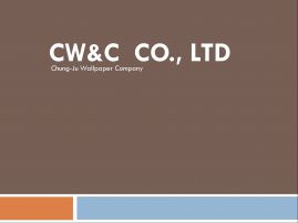 CW&C  CO., LTD-1페이지