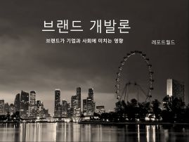 [브랜드 개발론]브랜드가 기업과 사회에 미치는 영향-1페이지