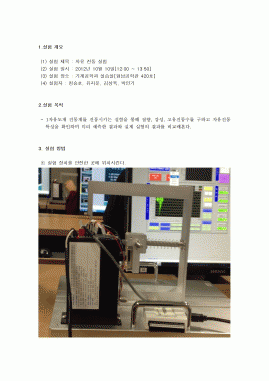 자유진동 실험-1페이지