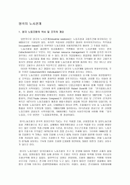 영국의 노사관계 조직형태 -1페이지