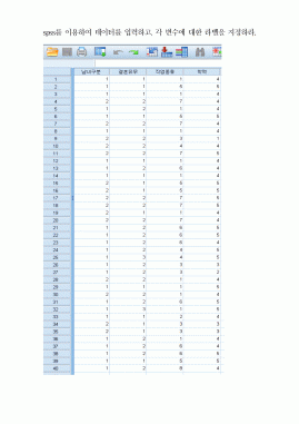 spss 연습문제-1페이지