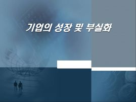 기업의 성장 및 부실화.ppt-1페이지