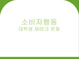 [소비자행동] 대학생 재테크 문화.ppt-1페이지