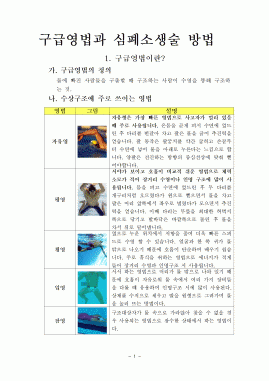 구조법 - 구급영법과 심폐소생술 방법-1페이지