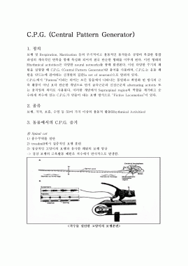 [물리치료학] 보행에서 CPG에 대한 이해-1페이지