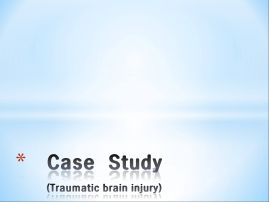 [의학] TBI[Traumatic brain injury] 케이스 스터디-1페이지