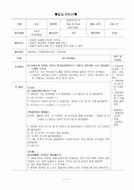 동물 활동계획안, 주제망-1페이지