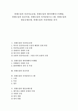 [경쟁도입, 민간의료보험, 방송규제모델]경쟁도입과 민간의료보험, 경쟁도입과 데이터베이스마케팅, 경쟁도입과 통신시장, 경쟁도입과 사서담당프로그램, 경쟁도입과 방송규제모델, 경쟁도입과 지상파방송 분석-1페이지