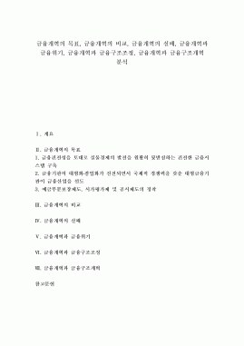 [금융개혁, 금융개혁 목표, 금융구조개혁, 금융개혁 비교, 금융구조조정]금융개혁의 목표, 금융개혁의 비교, 금융개혁의 실패, 금융개혁과 금융위기, 금융개혁과 금융구조조정, 금융개혁과 금융구조개혁 분석-1페이지