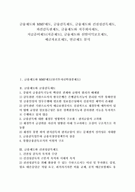 [금융제도]금융제도와 MMF제도, 금융감독제도, 금융제도와 건전성감독제도, 파견감독관제도, 금융제도와 지주회사제도, 지급준비제도(지준제도), 금융제도와 선발이익보호제도, 예금자보호제도, 연금제도 분석-1페이지