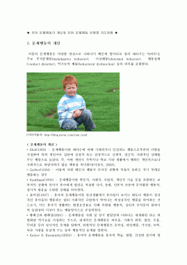 유아 문제행동의 개요와 유아 문제행동 유형별 지도방법-1페이지