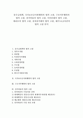 [법적고찰]물수급대책, 국가보조금사취행위의 법적 고찰, 구조거부행위의 법적 고찰, 선거비용의 법적 고찰, 시민단체의 법적 고찰, 대리모의 법적 고찰, 전자상거래의 법적 고찰, 제주도4.3사건의 법적 고찰 분석-1페이지