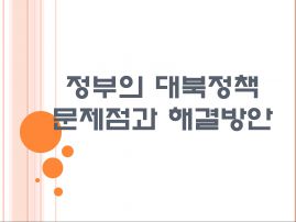 [북한문제] 정부의 대북정책 문제점과 발전방향-1페이지