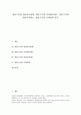 [방송구조, 방송구조와 방송통신융합, 방송구조와 공영방송제도, 방송구조와 퍼블릭액세스, 규제정책]방송구조와 방송통신융합, 방송구조와 공영방송제도, 방송구조와 퍼블릭액세스, 방송구조와 규제정책 분석-1페이지