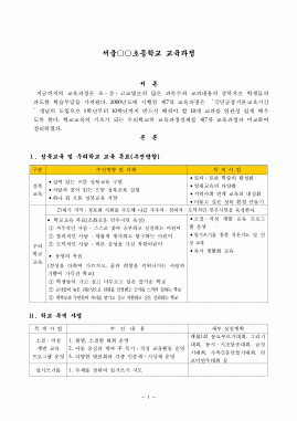 서울초등학교 교육과정 -1페이지