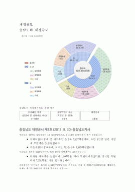 충청남도의 지방재정현황(최신)-1페이지