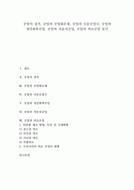 [공업, 공업 집적, 공업과 공업화문제, 신흥공업국, 정밀화학공업, 자동차공업, 비료공업]공업의 집적, 공업과 공업화문제, 공업과 신흥공업국, 공업과 정밀화학공업, 공업과 자동차공업, 공업과 비료공업 분석-1페이지