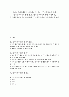 [국가연구개발사업]국가연구개발사업의 지적재산권, 국가연구개발사업의 투자, 국가연구개발사업의 홍보, 국가연구개발사업의 외국사례, 국가연구개발사업의 추진계획, 국가연구개발사업의 추진방향 분석-1페이지