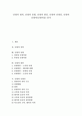 [난청, 난청 정의, 난청 유형, 난청 원인, 난청과 난청인, 난청과 난청아(난청아동), 난청인, 난청아, 난청아동, 청각장애]난청의 정의, 난청의 유형, 난청의 원인, 난청과 난청인, 난청과 난청아(난청아동) 분석-1페이지