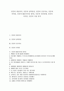 [민중, 냉전의식, 남북통일, 공공의료, 의약품, MD(미사일 방어)]민중과 냉전의식, 민중과 남북통일, 민중과 공공의료, 민중과 의약품, 민중과 MD(미사일 방어), 민중과 민중연대, 민중과 지식인, 민중과 지성 분석-1페이지