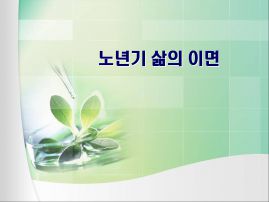 노년기삶의 이면 : 노인의 죽음과 호스피스, 노년기성, 노인의 성, 노인인권과 노인학대 PPT 자료-1페이지