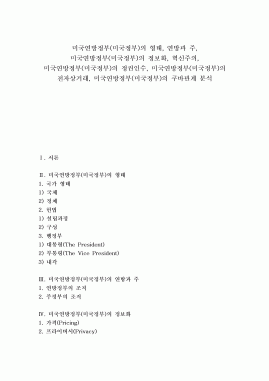 [미국]미국연방정부(미국정부)의 형태, 연방과 주, 미국연방정부(미국정부)의 정보화, 혁신주의, 미국연방정부(미국정부)의 정권인수, 미국연방정부(미국정부)의 전자상거래, 미국연방정부(미국정부) 쿠바관계 분석-1페이지