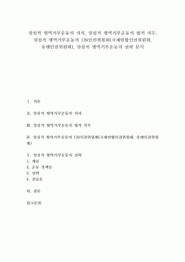 [양심적 병역거부운동][병역거부운동]양심적 병역거부운동의 의의, 양심적 병역거부운동의 법적 의무, 양심적 병역거부운동의 UN인권위원회(국제연합인권위원회, 유엔인권위원회), 양심적 병역거부운동의 전략 분석-1페이지