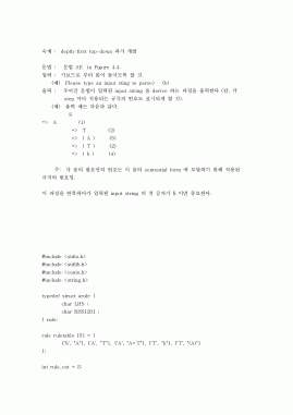 depth-first top-down 파서_오토마타 01-1페이지