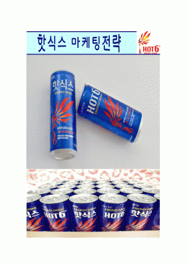 핫식스(hot6ix) 마케팅전략 - 기업선정이유/에너지 음료 시장분석/자사분석/핫식스소개/에너지 음료 시장 점유율/경쟁사(레드불,박카스,비타500)/SWOT분석/STP전략/ 4P분석 - 자사분석, 경쟁사 분석-1페이지