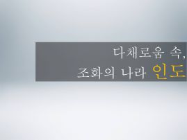 인도의 국가분석 및 무역분석-1페이지